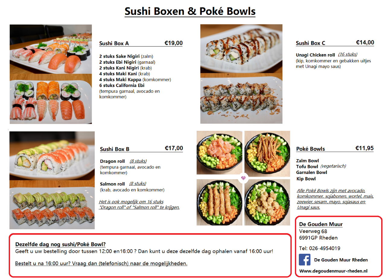 Afhaal - De Gouden Muur Rheden